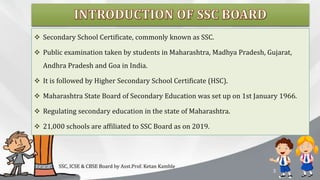 SSC CBSE ICSE BOARD | PPTX
