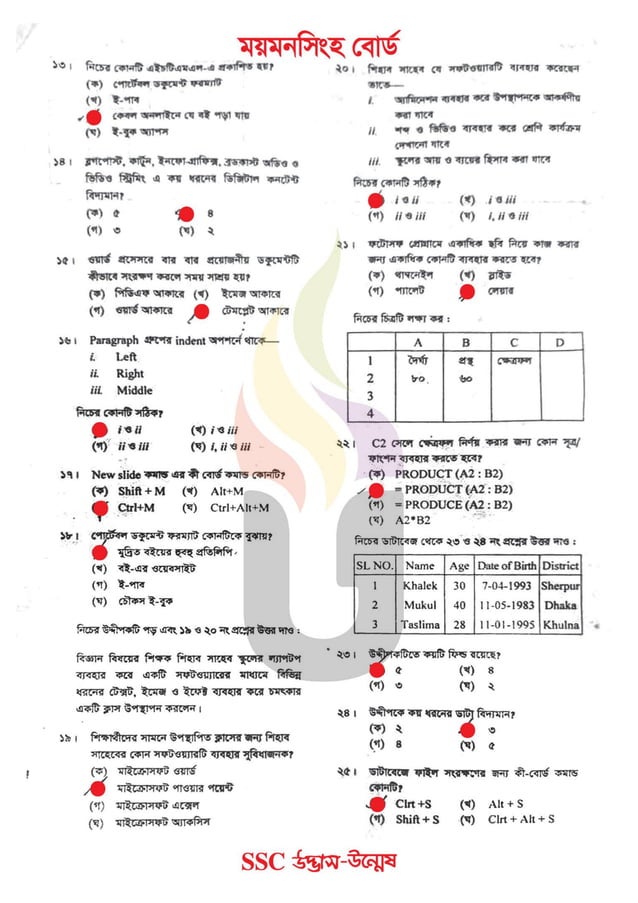 SSC ICT Exam Question Solution 2024 All Board.pdf | Education