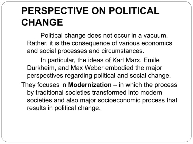 Sources of Political Change | PPTX