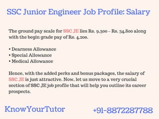Ssc Junior Engineer Job Profile, Salary, Career Prospects | PDF ...