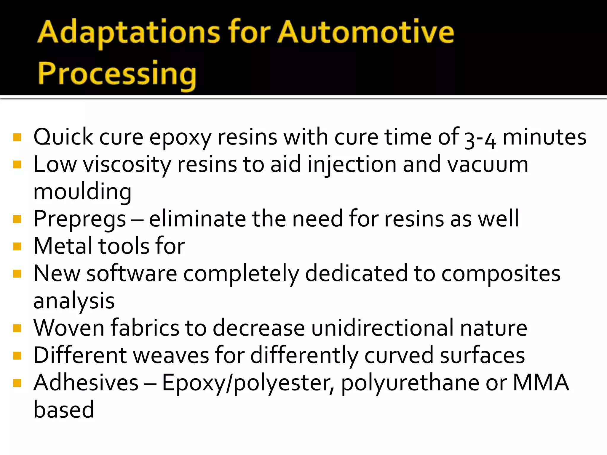 Composites in Automotive Industry | PPTX