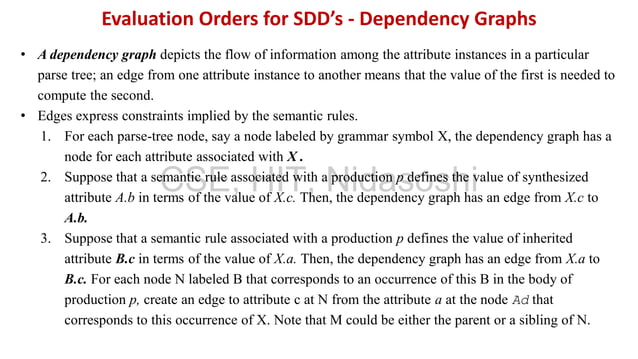 Syntax Directed Definition and its applications | PDF | Programming Languages | Computing