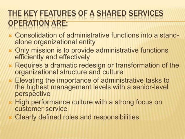 Shared Services Overview | PPTX | Human Resources | Business
