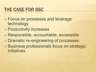 Shared Services Overview | PPTX