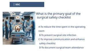 surgical safety checklist in operation theatre | PPTX
