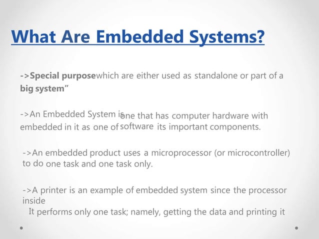 embedded systems ppts | PPT