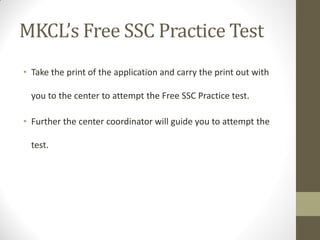 MKCL's FREE SSC Practice Test | PDF