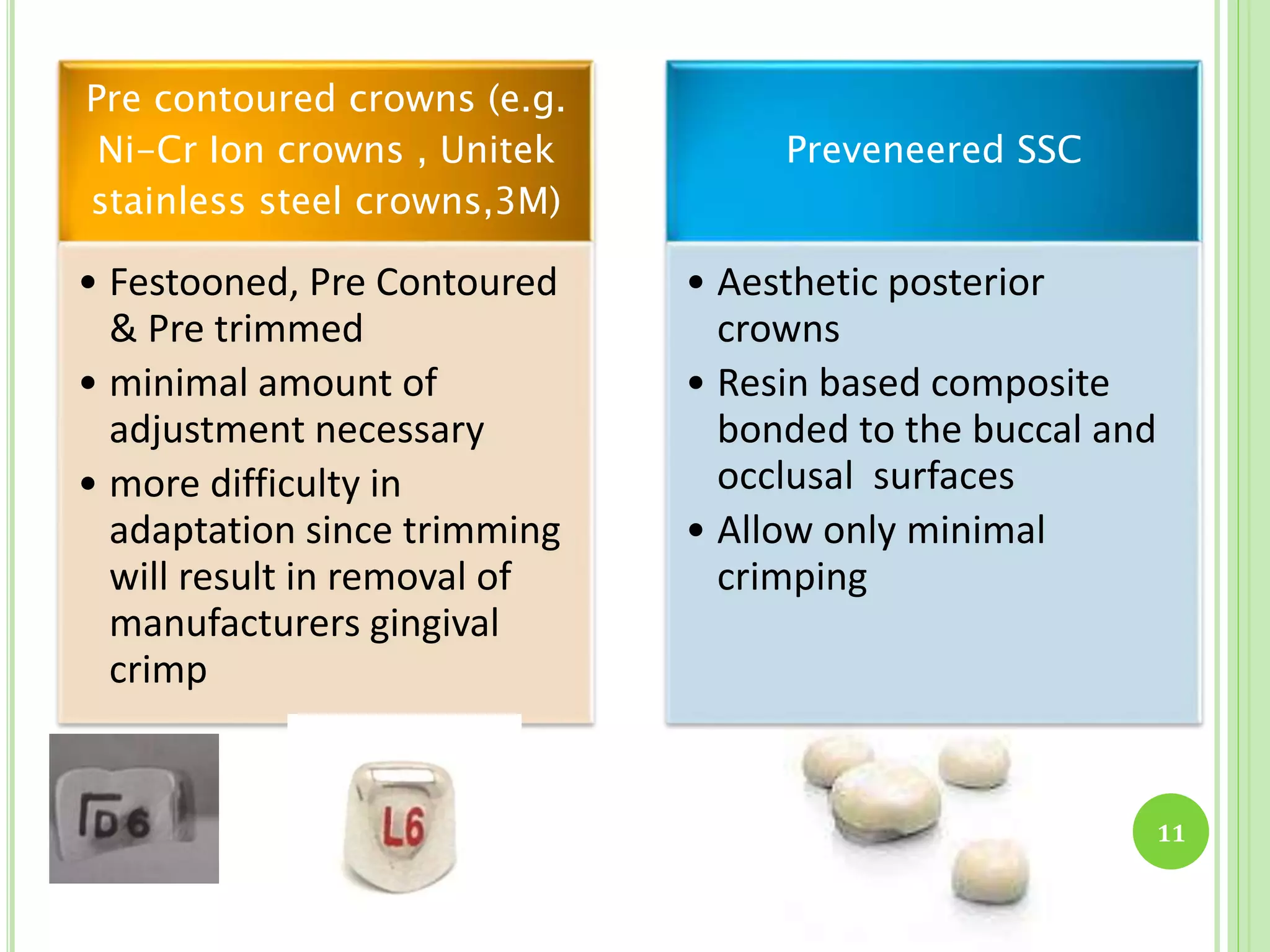 Stainless steel crowns in Pediatric Dentistry | PPTX