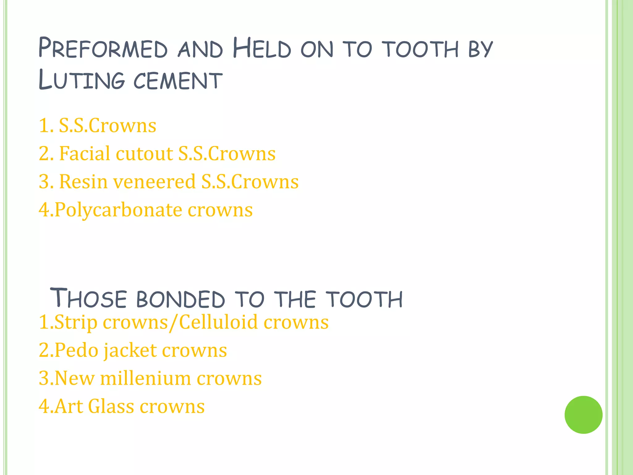 Stainless steel crowns in Pediatric Dentistry | PPTX