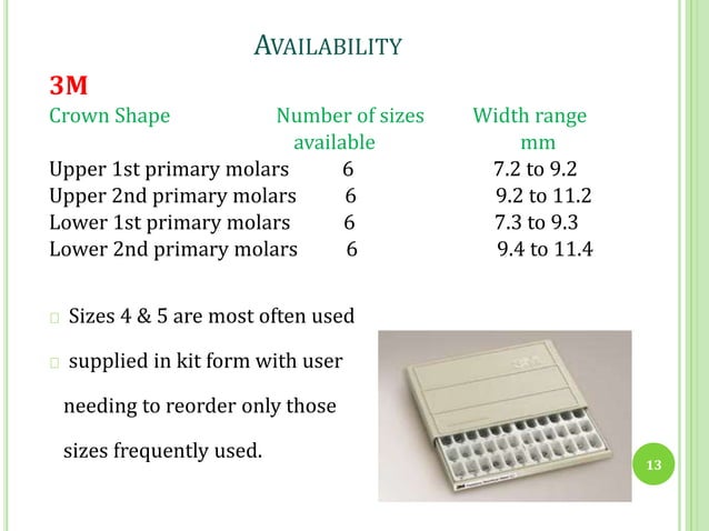 Stainless steel crowns in Pediatric Dentistry | PPTX | Oral care ...