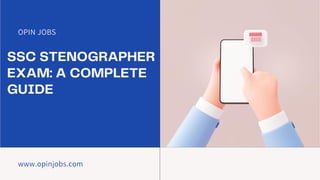 SSC Stenographer Exam | PDF