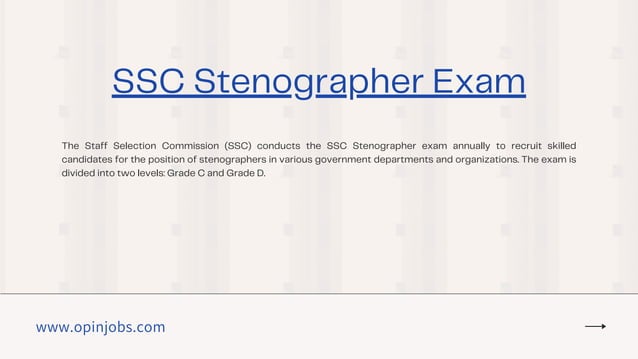 SSC Stenographer Exam | PDF | Educational Assessment | Education