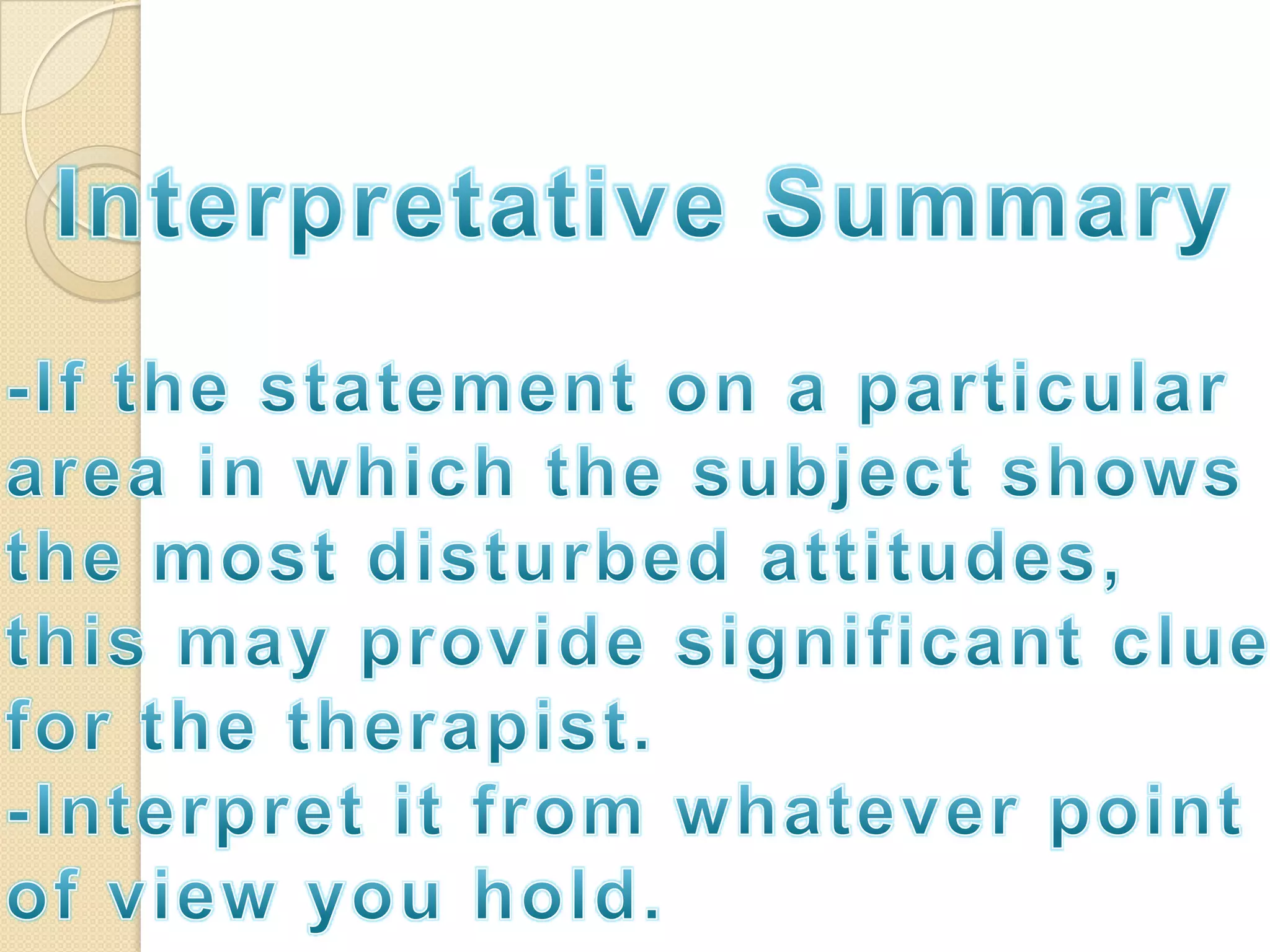 Ssct interpretation and scoring | PPTX