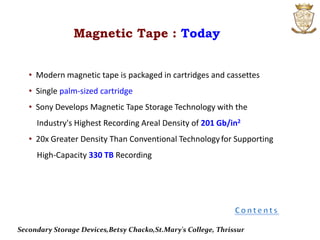 Modern Magnetic Tape Storage