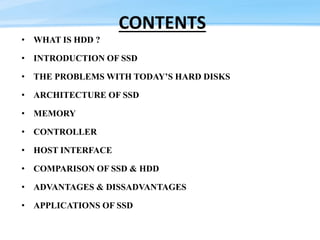 SSD - Solid State Drive PPT by Atishay Jain | PPTX