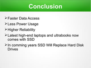 SSD - Solid State Drive PPT by Shyam jos | PPT