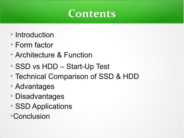 SSD - Solid State Drive PPT by Shyam jos | PPT