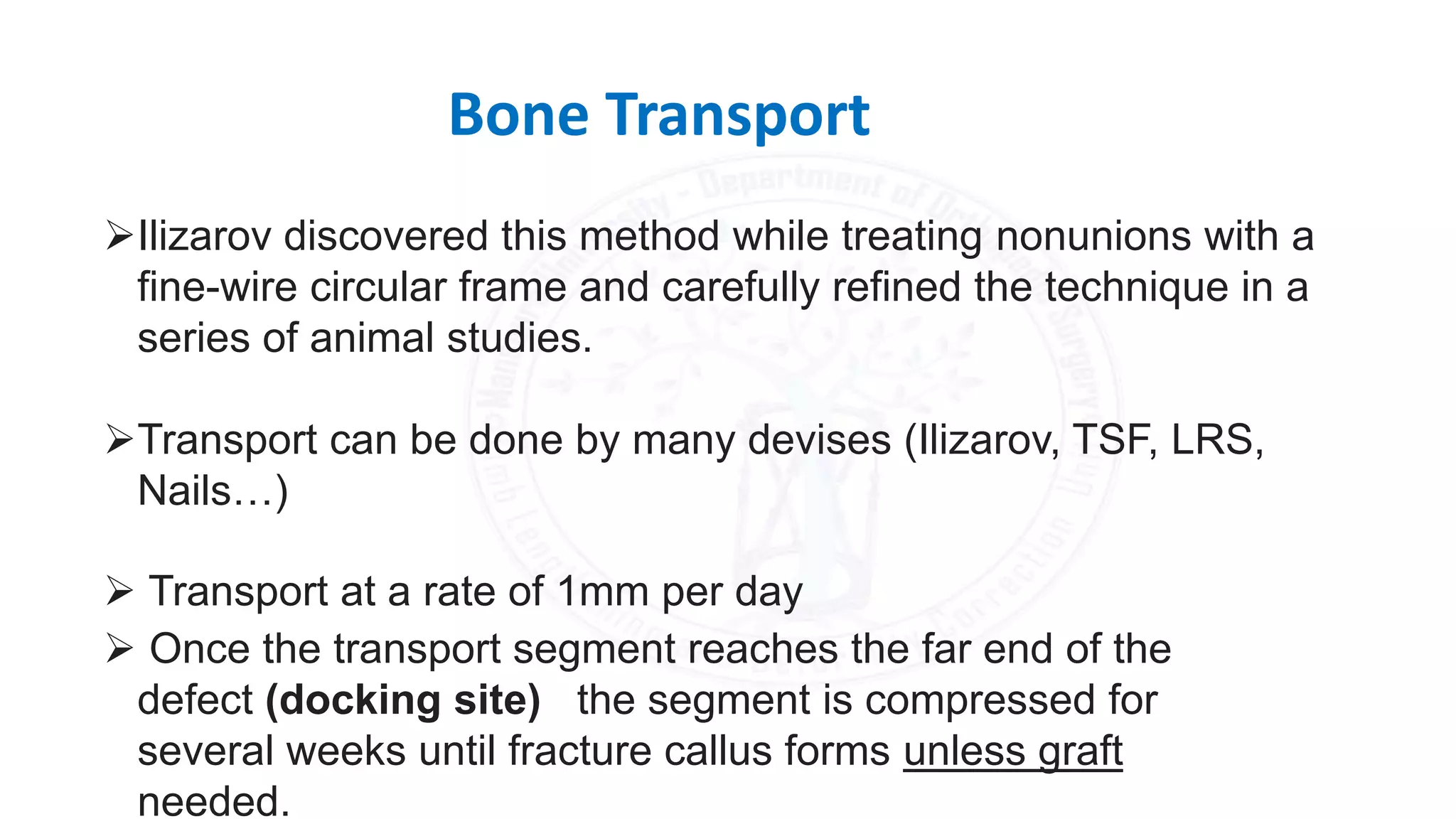 Management of Bone Defects | PPTX