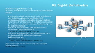 Dağıtık Veritabanı Sistemleri | PPTX