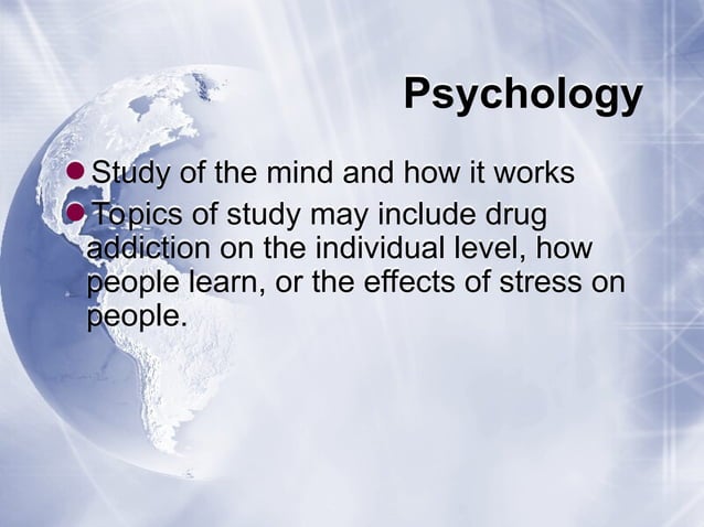 Branches of Social Science Presentation for College | PPT