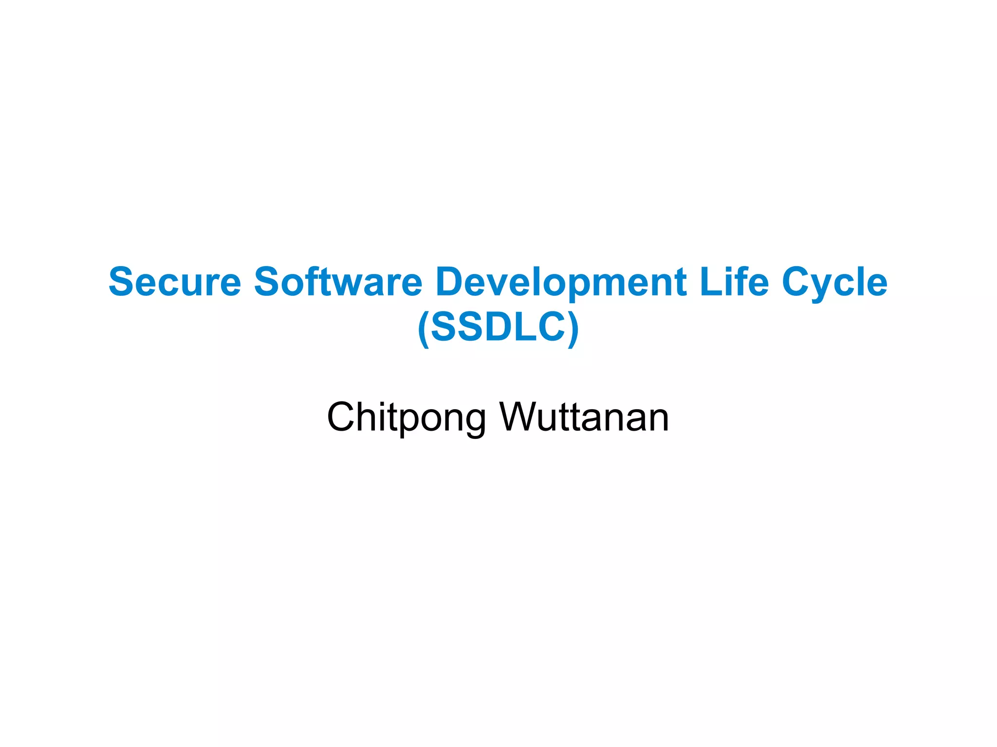 Basic of SSDLC | ODP