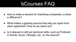 Resume Workshop (Digital Marketing Today: S18) | PDF