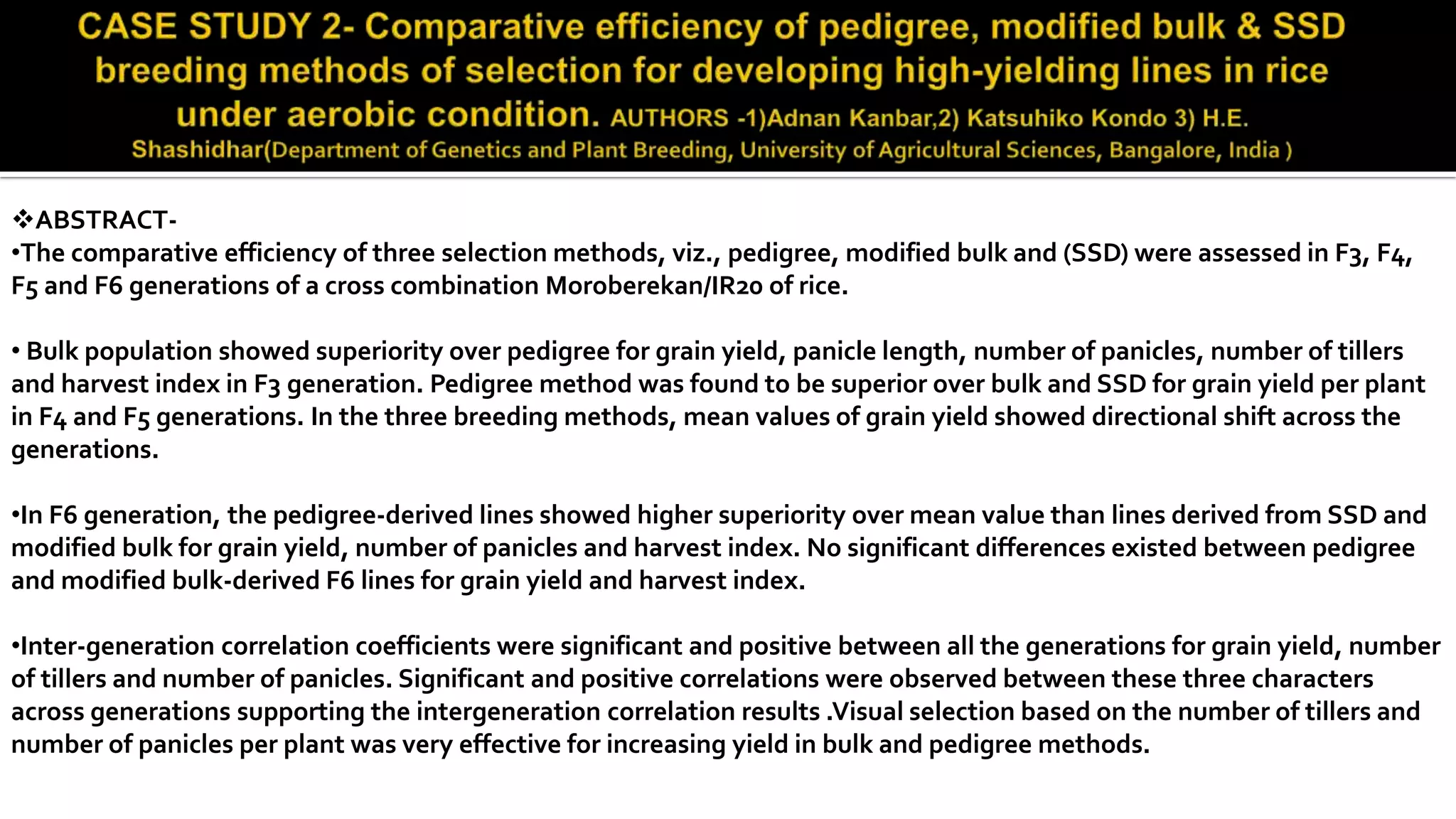 Single seed descent and multilines varieties ppt | PPTX