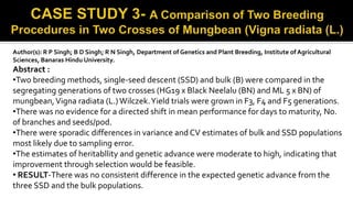 Single seed descent and multilines varieties ppt | PPTX