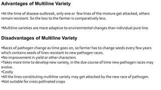 Single seed descent and multilines varieties ppt | PPTX