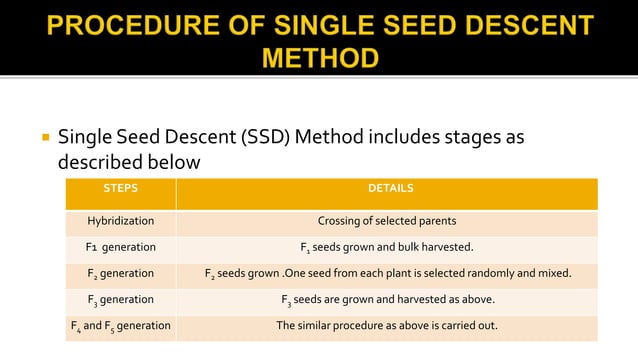 Single seed descent and multilines varieties ppt | PPTX | Gardening ...
