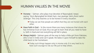Human Values in Movies | PPTX