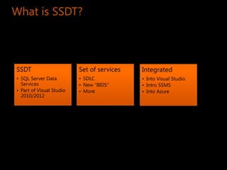 SSDT unleashed | PPTX