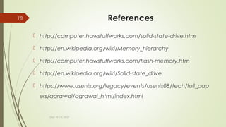 Solid State Drive (SSD) - SBMathema | PPT | Data Storage and Warehousing | Computing