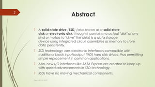 Solid State Drive (SSD) - SBMathema | PPT | Data Storage and ...