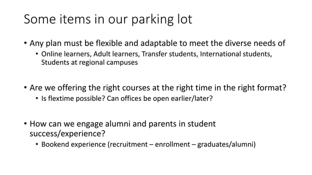 Student Success and Experience Committee: 12-6-17 | PPT