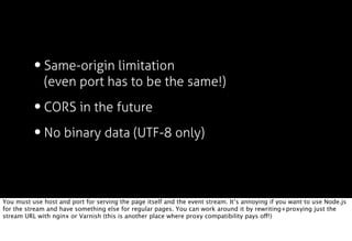Server-Sent Events (real-time HTTP push for HTML5 browsers) | PDF