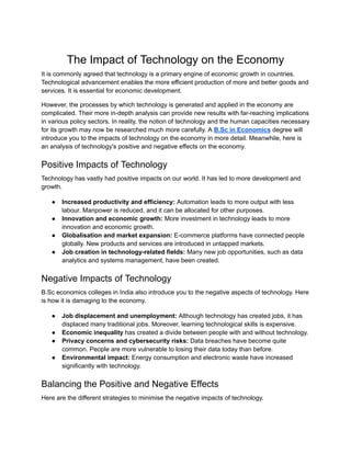 SSE- The Impact of Technology on the Economy.pdf