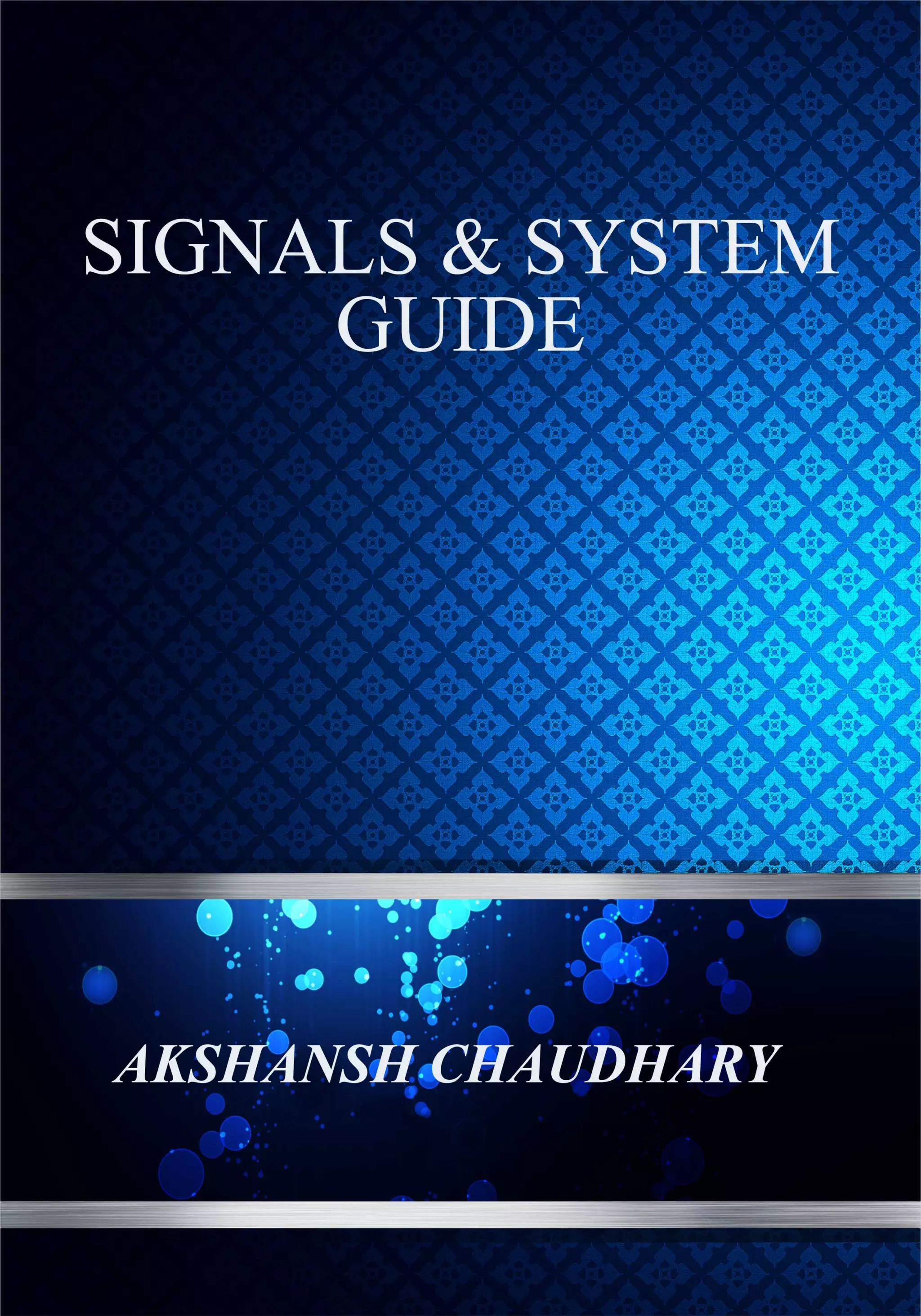 Signals and Systems Notes | PDF