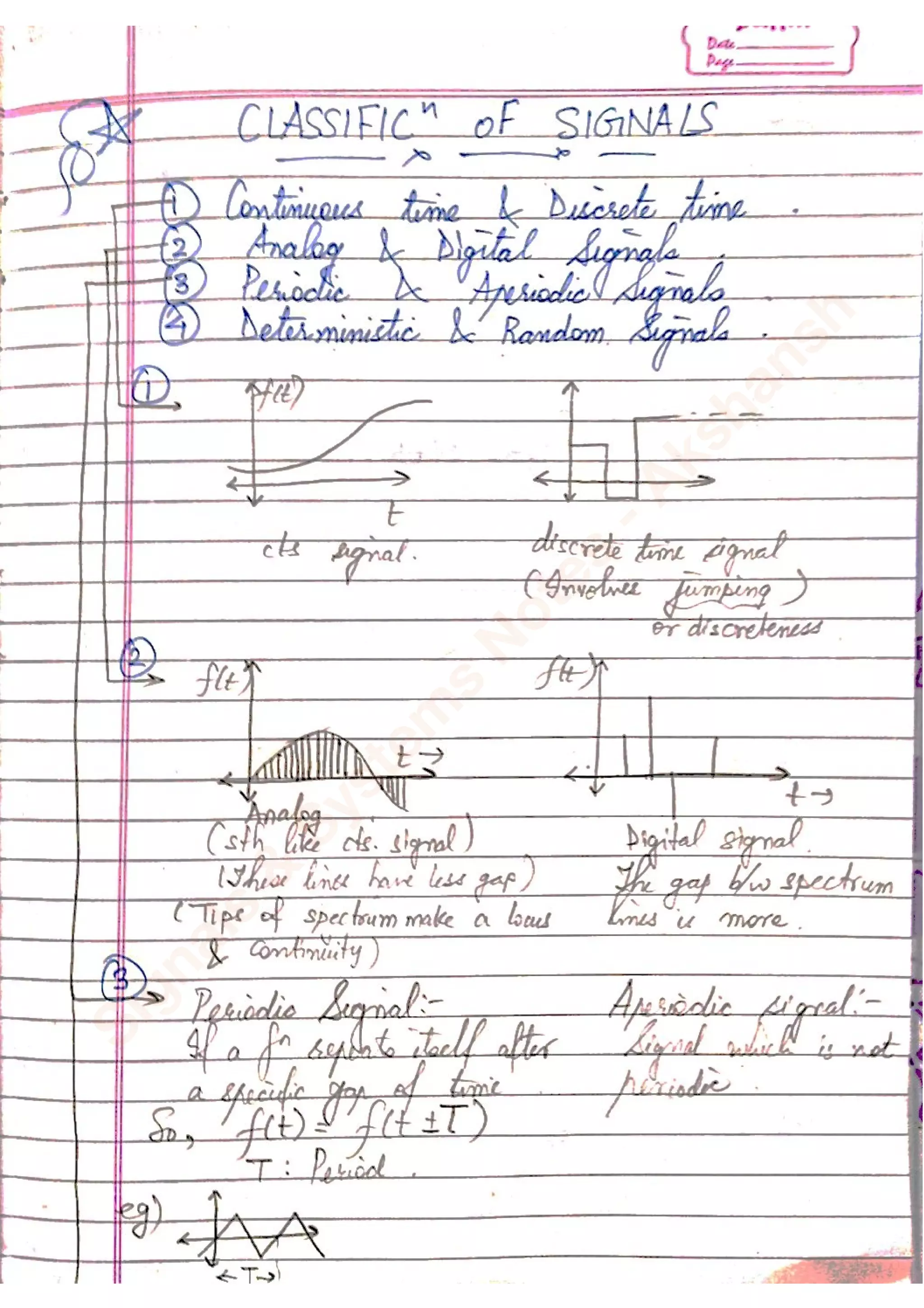 Signals and Systems Notes | PDF