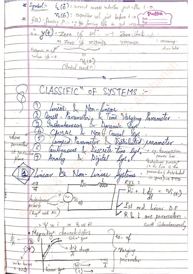 Signals and Systems Notes | PDF