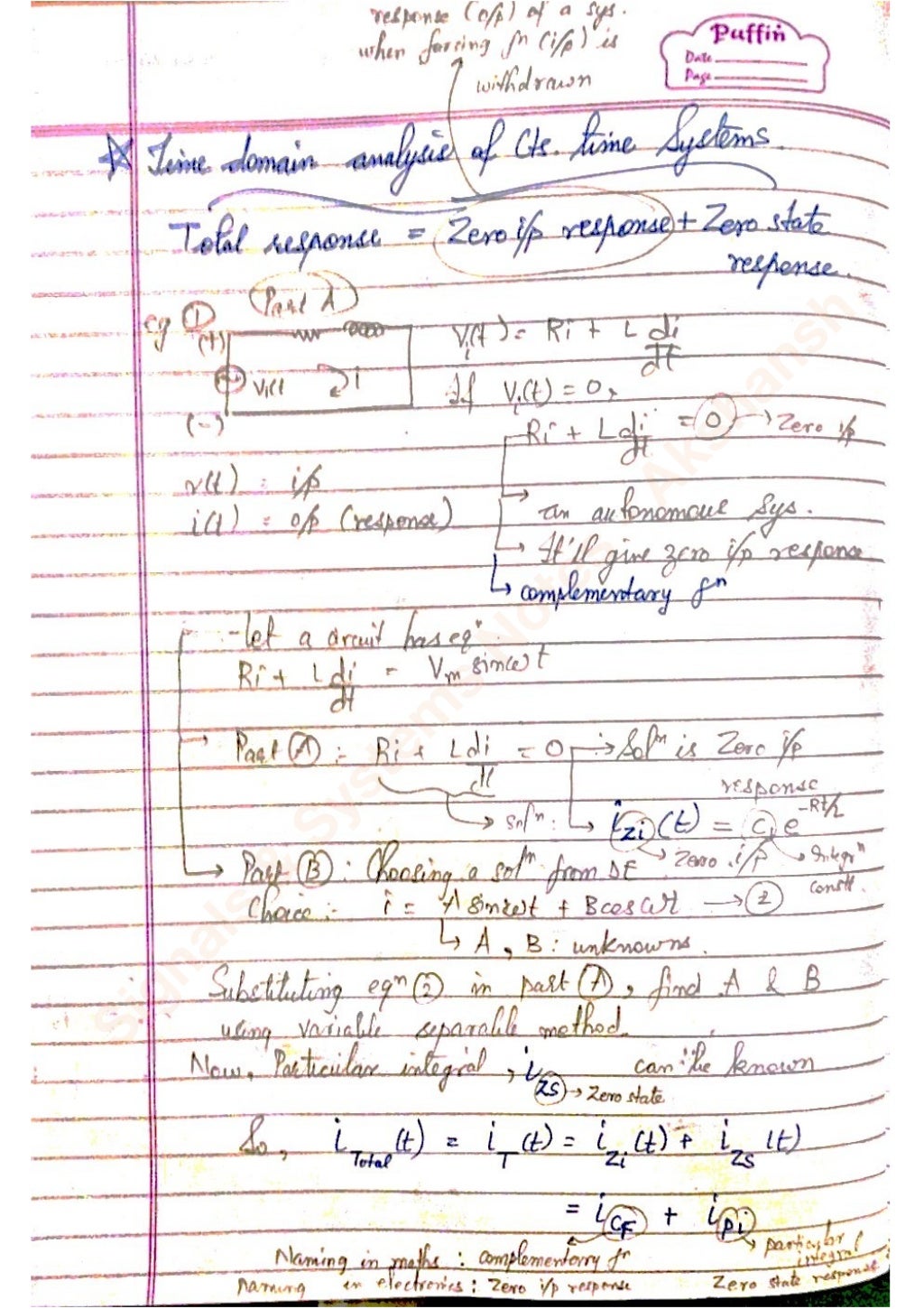 Signals And Systems Notes