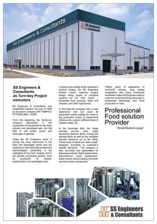 SS Engineers & Consultants | PDF