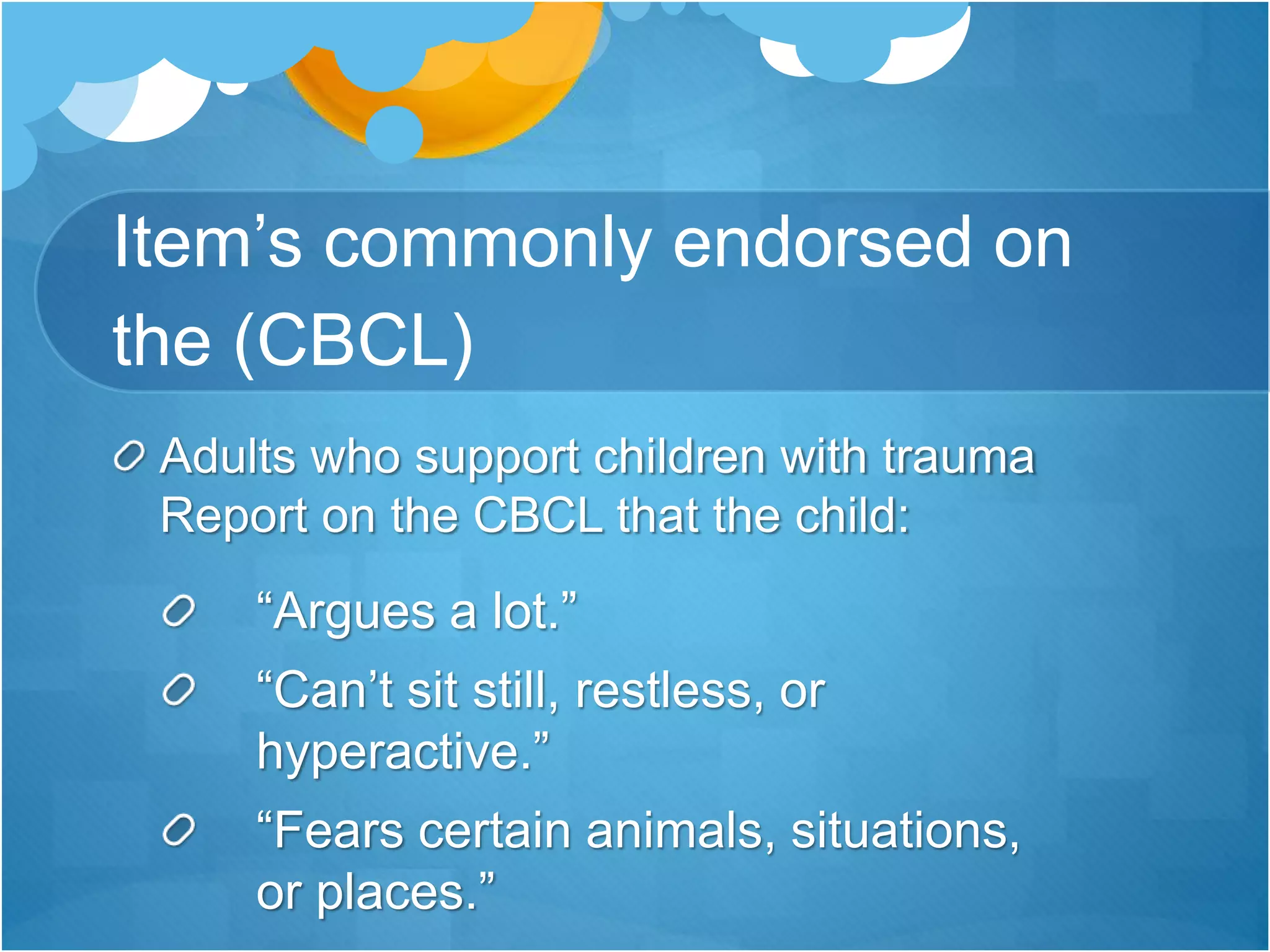 Trauma Safe Schools - Developing Trauma Safe Program for School Age ...