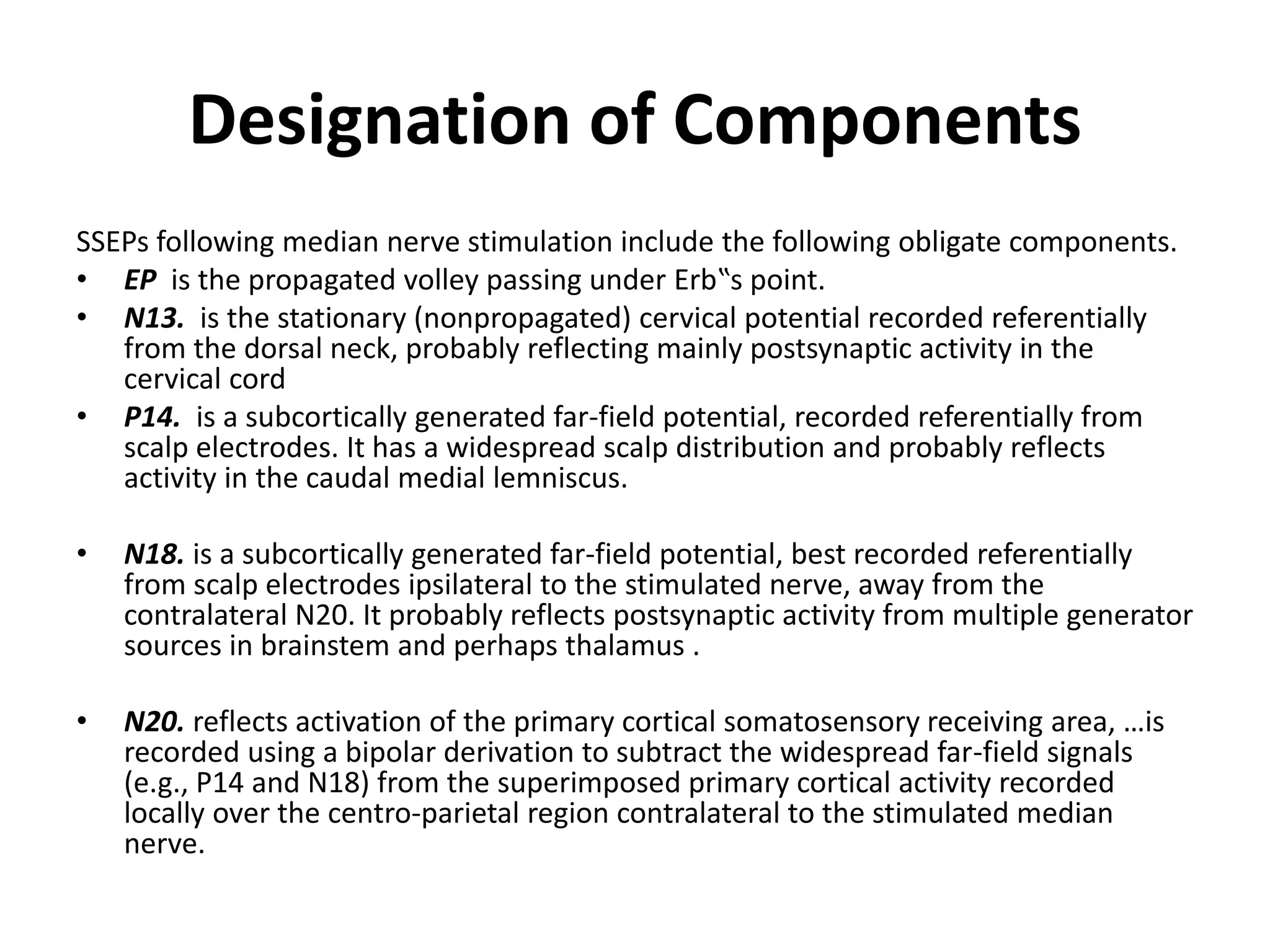 Somato Sensory Evoked Potentials (SSEP) By: Murtaza Syed | PPTX