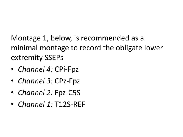Somato Sensory Evoked Potentials (SSEP) By: Murtaza Syed | PPTX