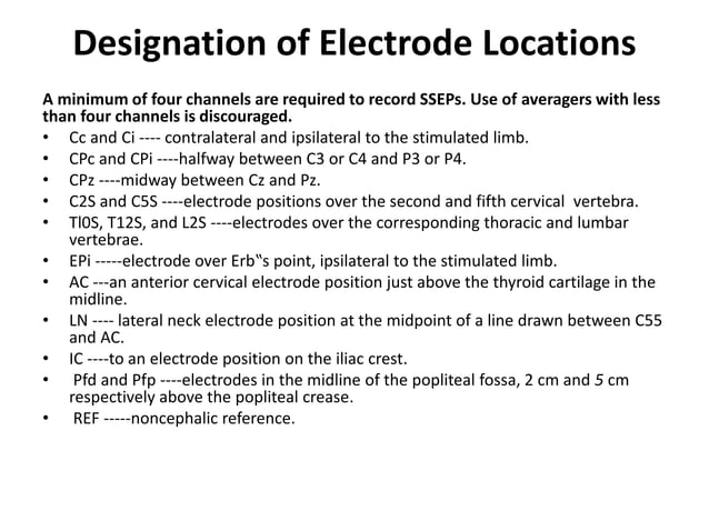 Somato Sensory Evoked Potentials (SSEP) By: Murtaza Syed | PPTX