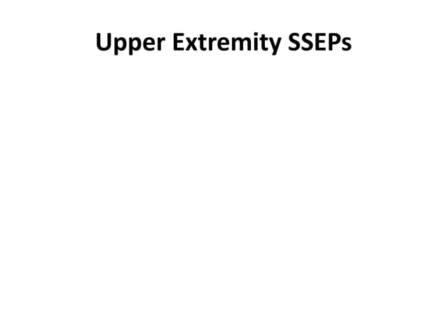 Somato Sensory Evoked Potentials (SSEP) By: Murtaza Syed | PPTX