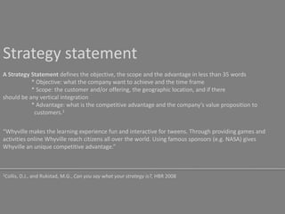 Sse strategy whyville_2011 | PPT