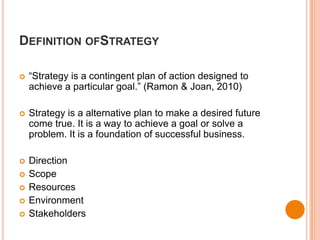 Sse strategy wo_ha_2011 | PPT