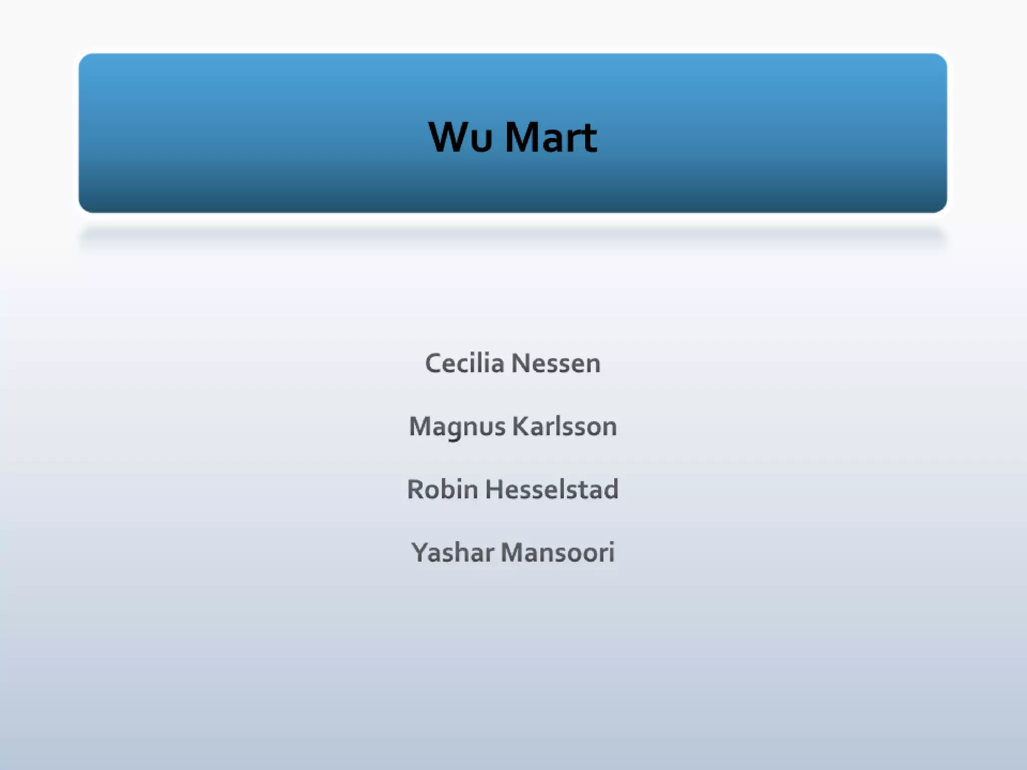 Sse Wumart Group2 | PPTX | Business | Business and Finance